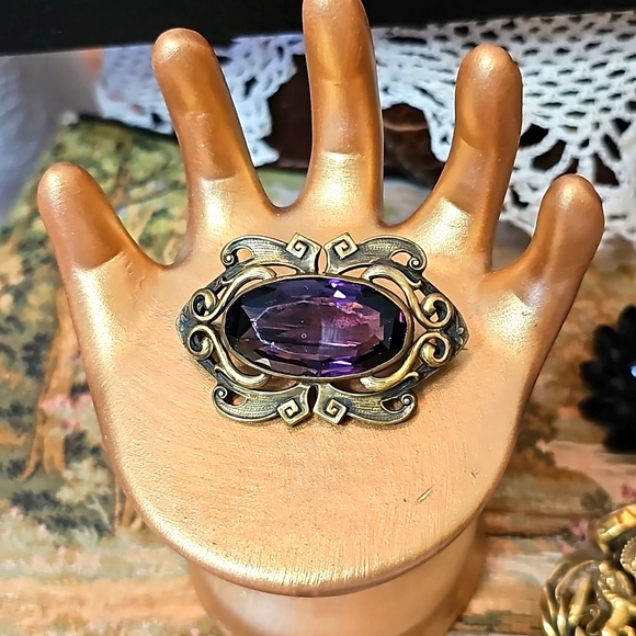 Victorian | Jewelry | Estate Art Nouveau Gilt Metal Sash | Poshmark